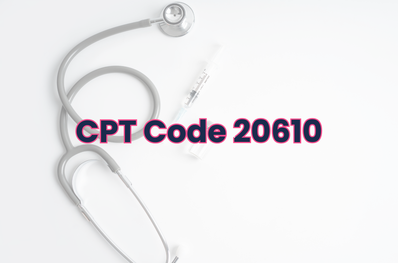CPT® Code 20610: Joint Injection or Aspiration of Major Joint or Bursa